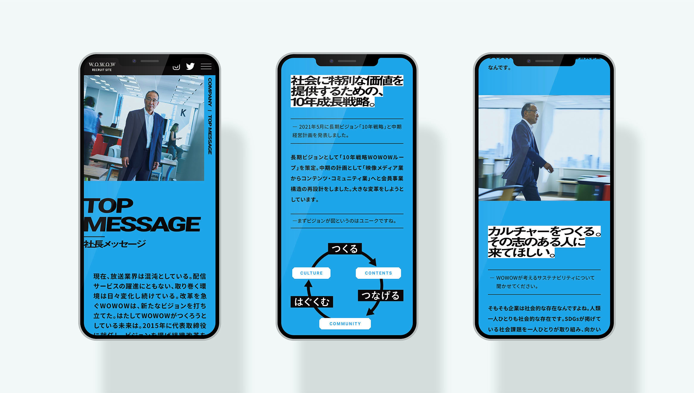 WOWOW／採用サイト 代表 田中晃氏インタビュー – RED
